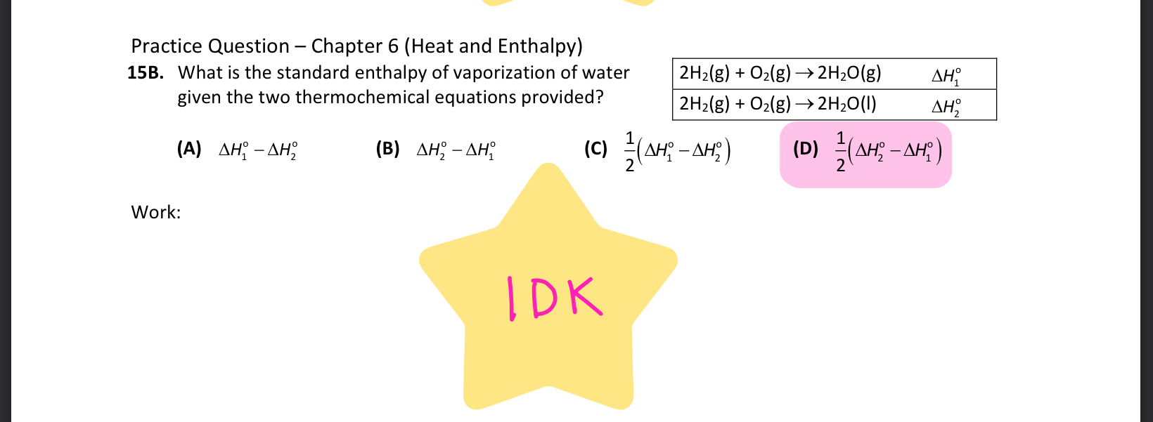 Solved Practice Question - ﻿Chapter 6 (Heat and | Chegg.com