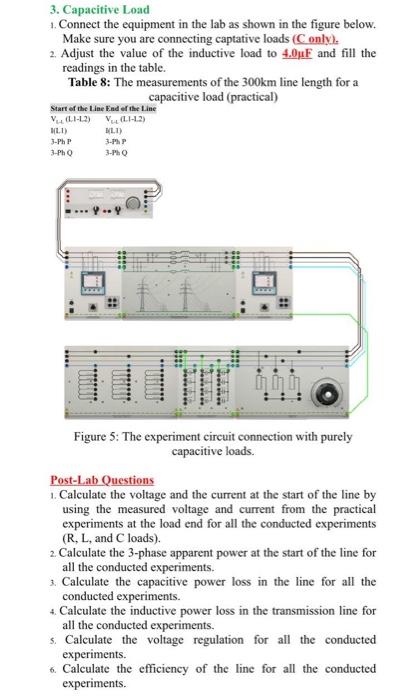 Solved 3. Capacitive Load 1. Connect the equipment in the | Chegg.com