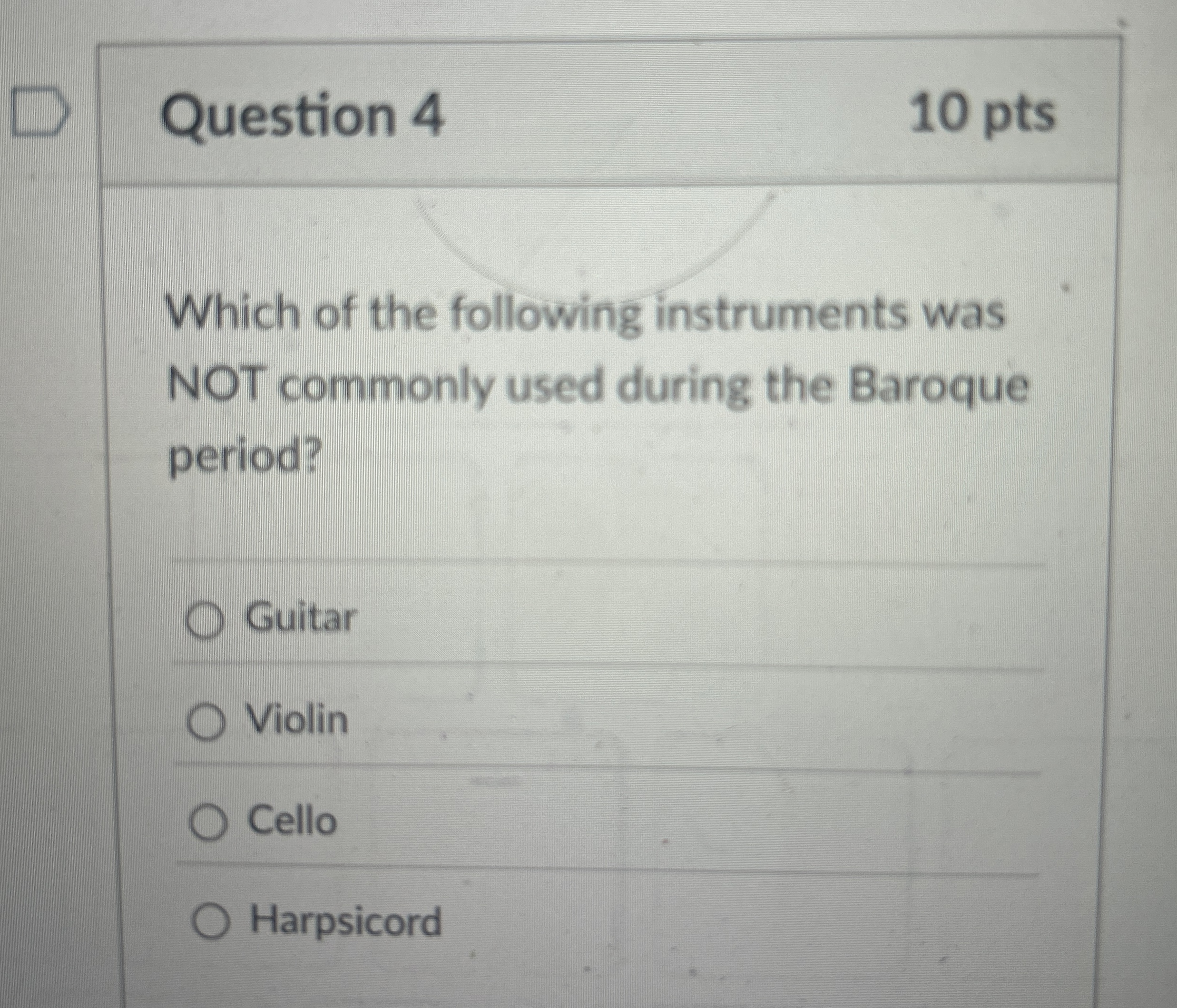 Solved Question 410 ﻿ptsWhich of the following instruments | Chegg.com