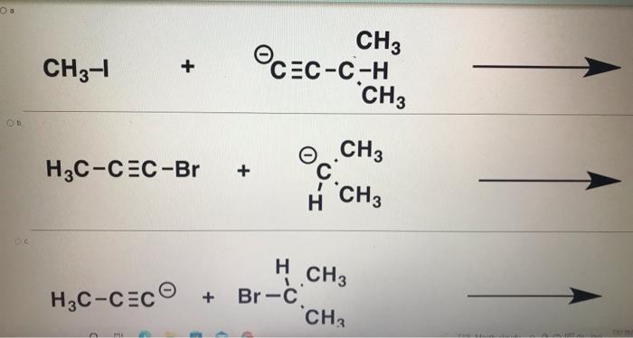 Solved CH3 H3C-CEC-C-H CH3 CH3-1 + CH3 CEC-C-H *CH3 C CH3 | Chegg.com