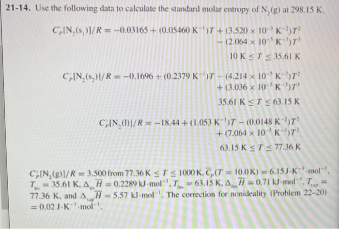 Solved 1-14. Use the following data to calculate the | Chegg.com