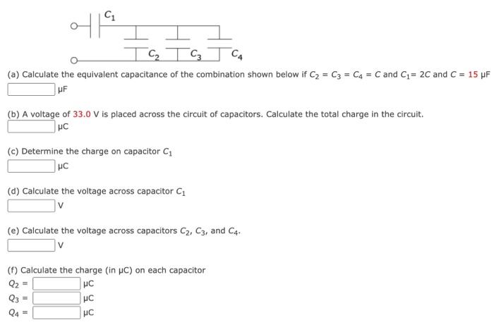 Solved (a) Calculate the equivalent capacitance of the | Chegg.com