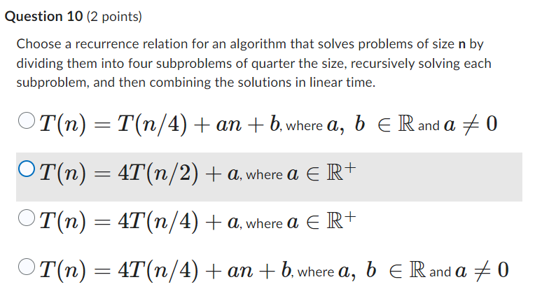 Solved answer the question in the image and explain. for a | Chegg.com