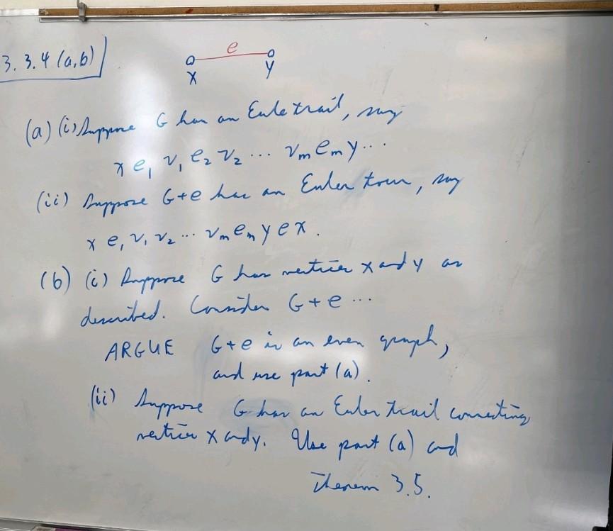 Solved 3.2.3. (a) Let G be a connected even graph. Prove | Chegg.com