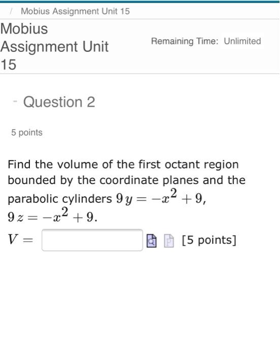 Solved | Mobius Assignment Unit 15 Mobius Assignment Unit 15 | Chegg.com