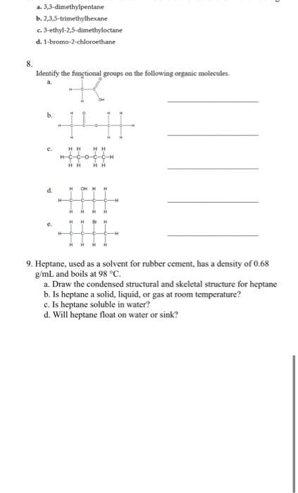 Solved 1. Draw the expanded, condensed structural, and | Chegg.com