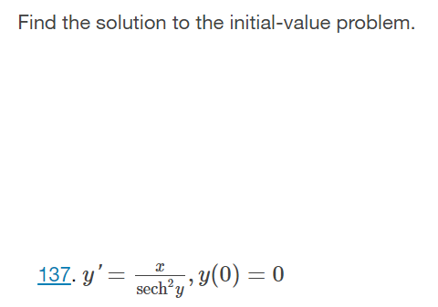 Solved Find the solution to the initial-value problem. | Chegg.com