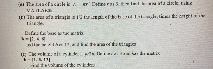 Solved (a) The area of a circle is A = ter? Definer as 5, | Chegg.com