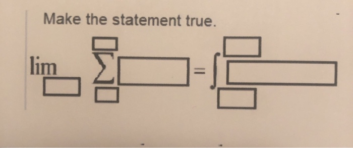 Solved Make the statement true. lim | Chegg.com