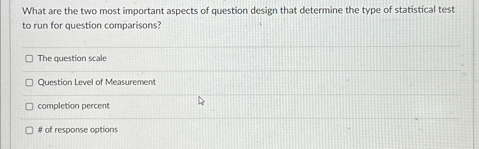 Solved What are the two most important aspects of question | Chegg.com