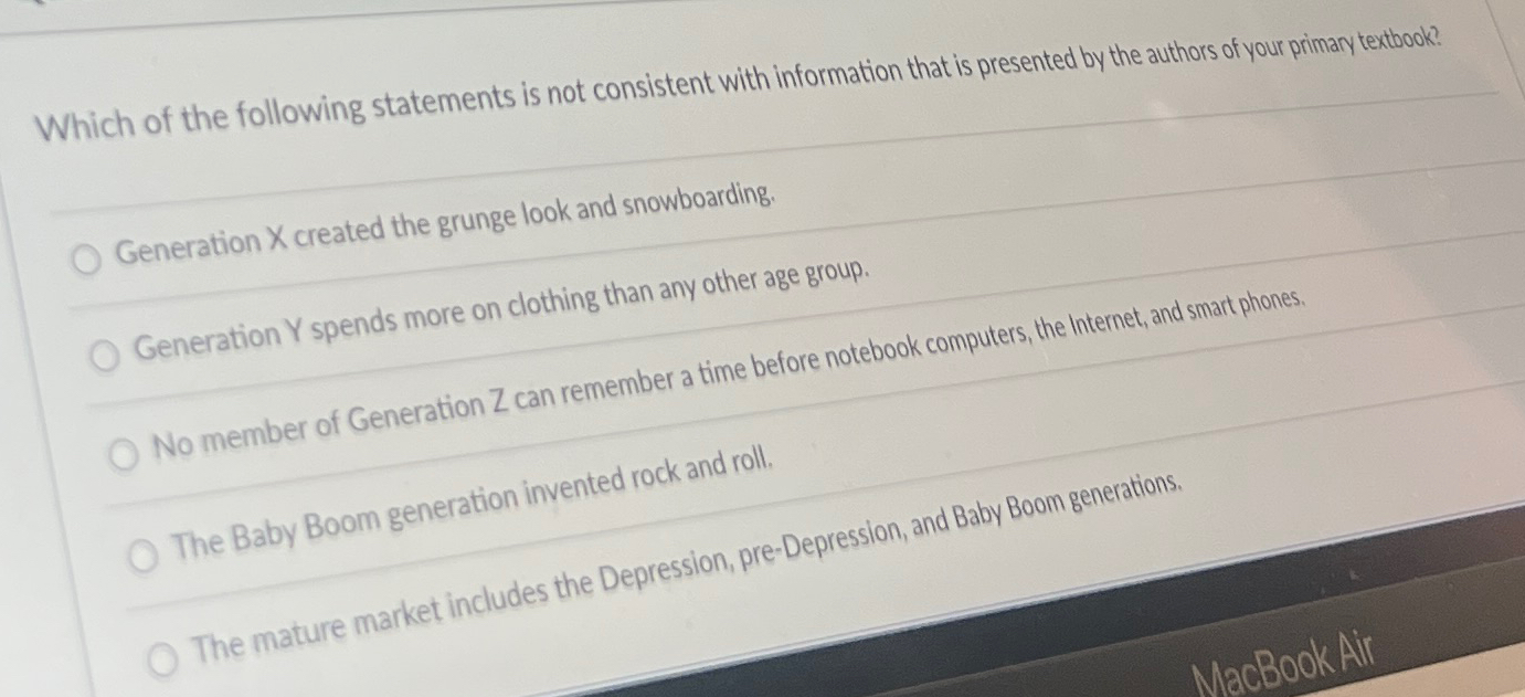 Which of the following statements is not consistent | Chegg.com