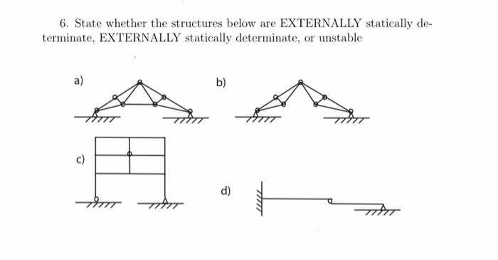 Solved 6. State whether the structures below are EXTERNALLY | Chegg.com