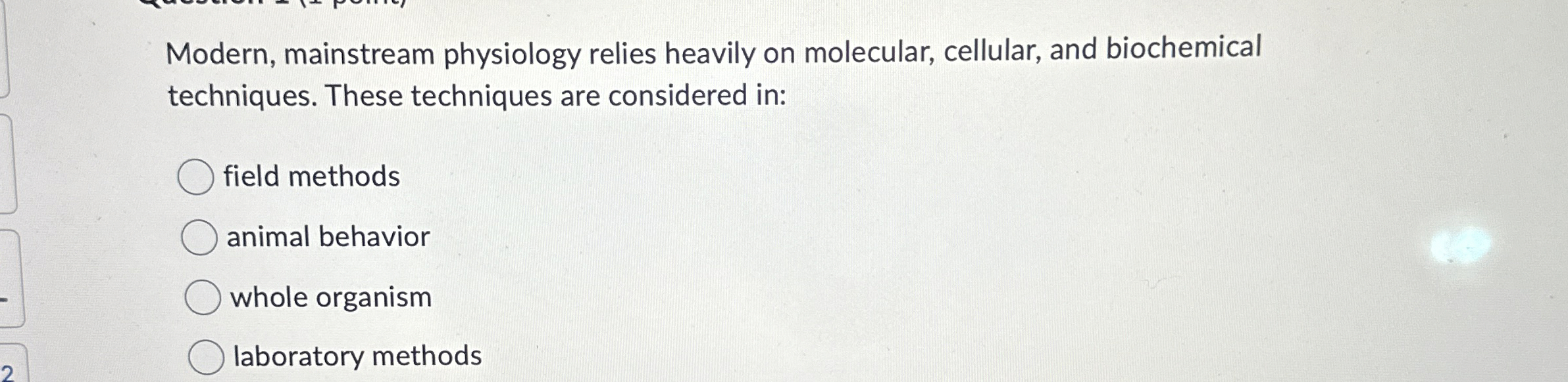 Solved Modern, mainstream physiology relies heavily on | Chegg.com