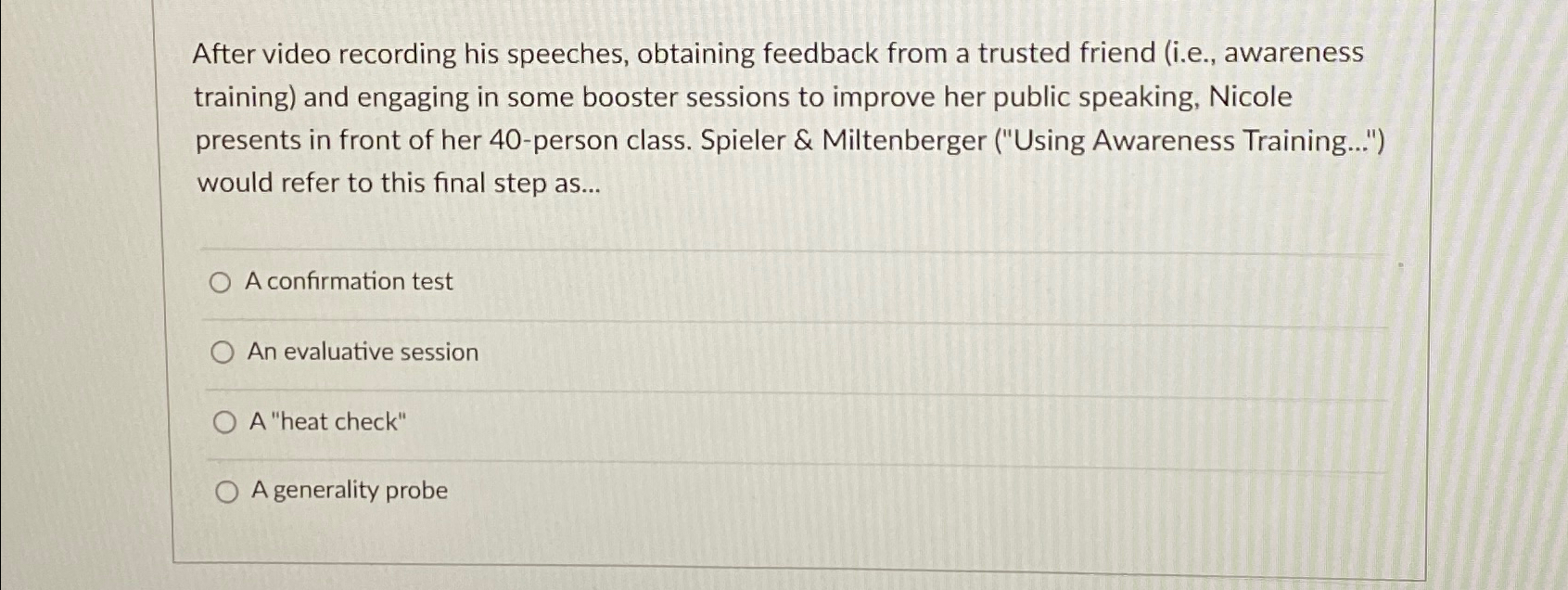 Solved After video recording his speeches, obtaining | Chegg.com