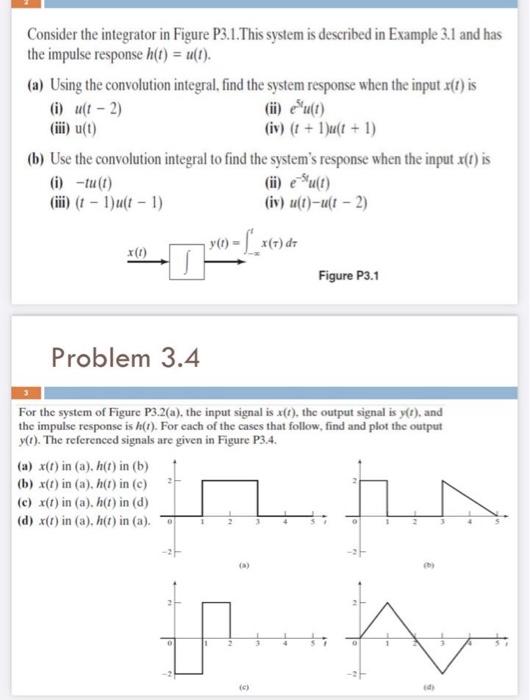 Solved Consider the integrator in Figure P3.1.This system is | Chegg.com