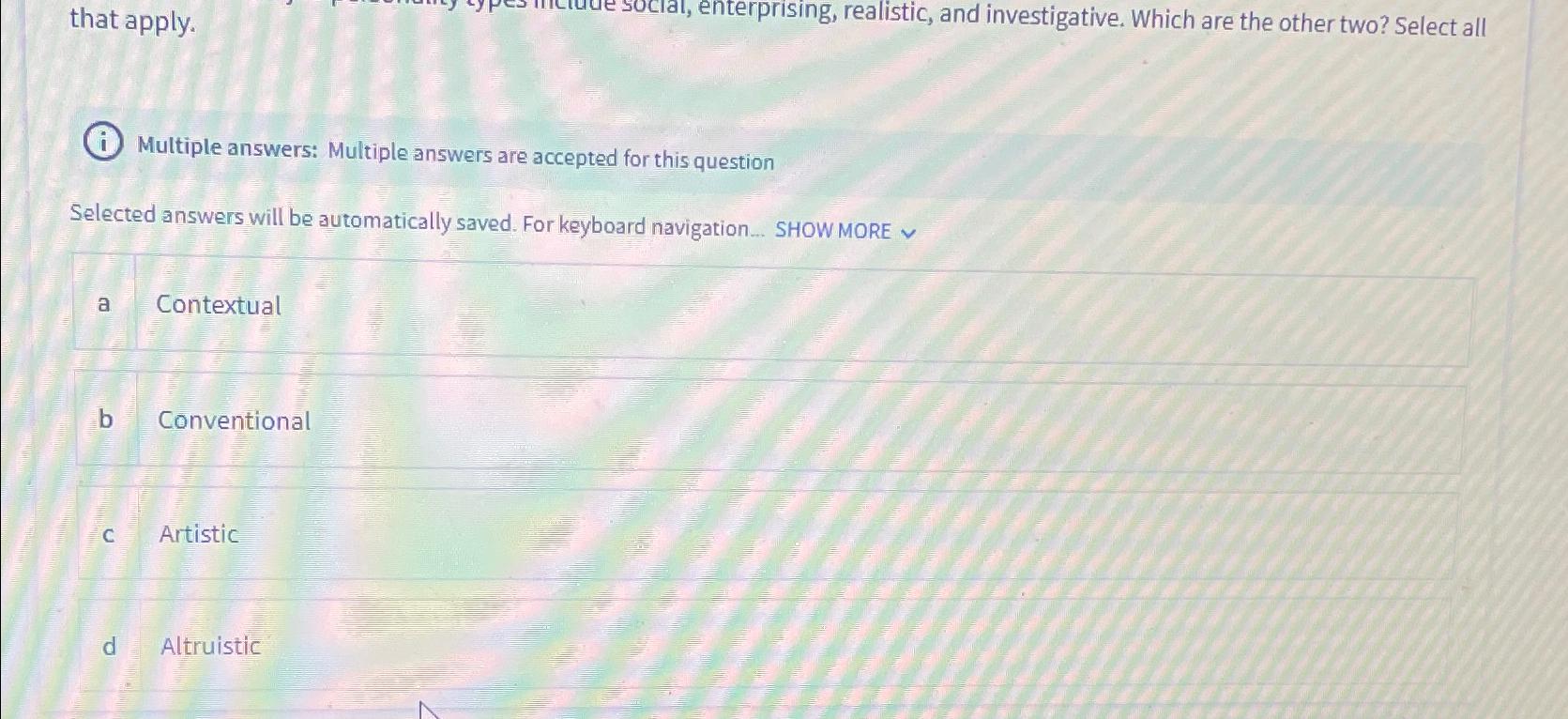 Solved that apply.Multiple answers: Multiple answers are | Chegg.com