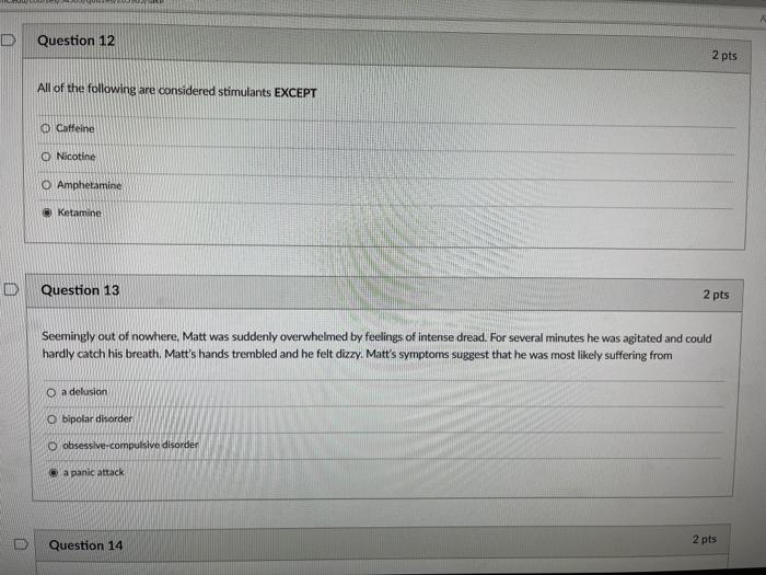 Solved Question 12 2pts All of the following are considered | Chegg.com