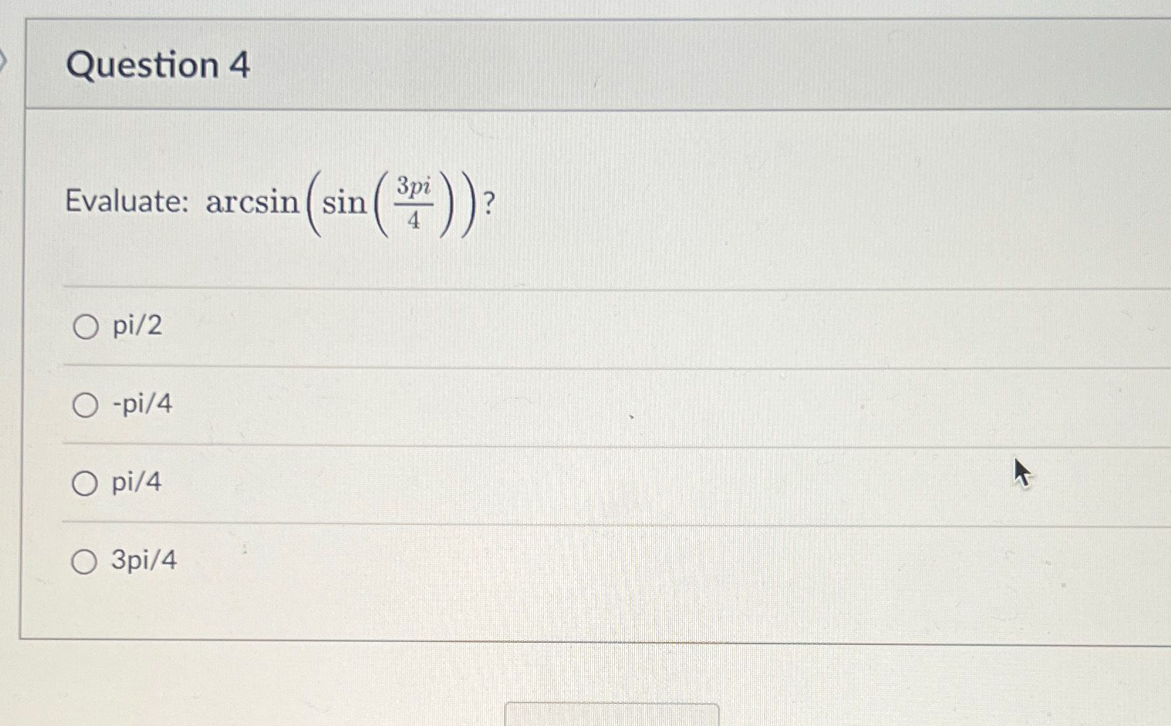 Solved Question 4Evaluate: | Chegg.com