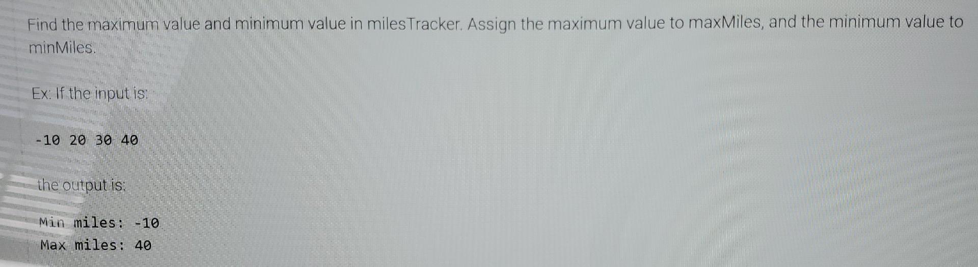 Solved Find the maximum value and minimum value in | Chegg.com