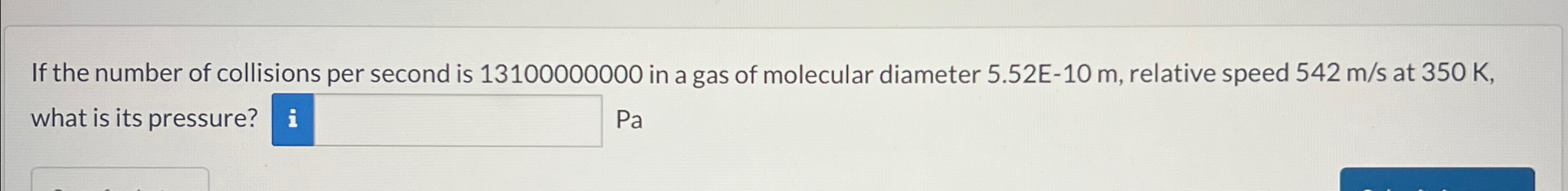 Solved If the number of collisions per second is 13100000000 | Chegg.com