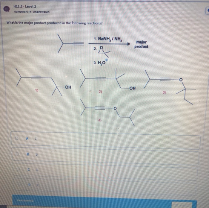 Solved H13.5-Level 2 Homework Unanswered What is the major | Chegg.com Solved H13.5-Level 2 Homework Unanswered What is the major | Chegg.com