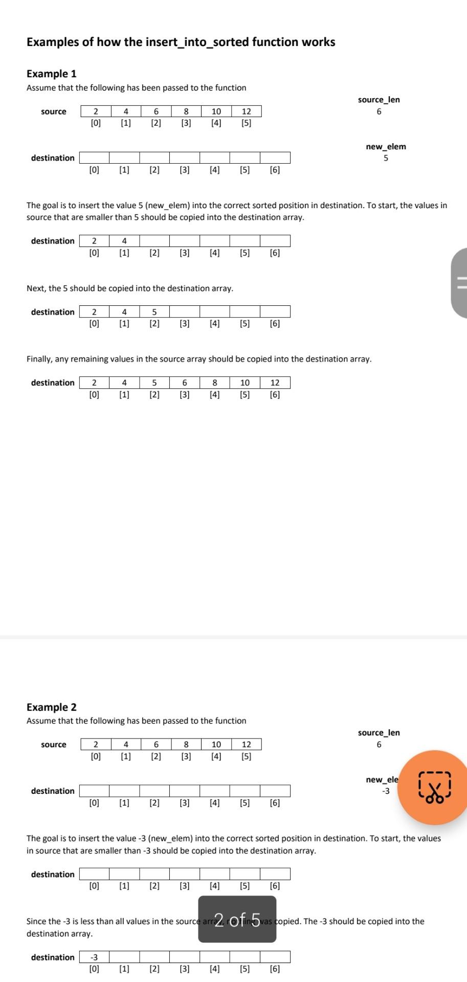 Solved Insert into Sorted Overview For this daily, write a | Chegg.com