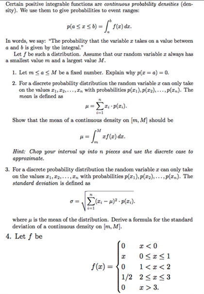 Certain positive integrable functions are continuous | Chegg.com