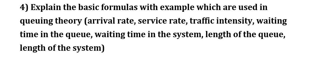 Solved 4) Explain the basic formulas with example which are | Chegg.com