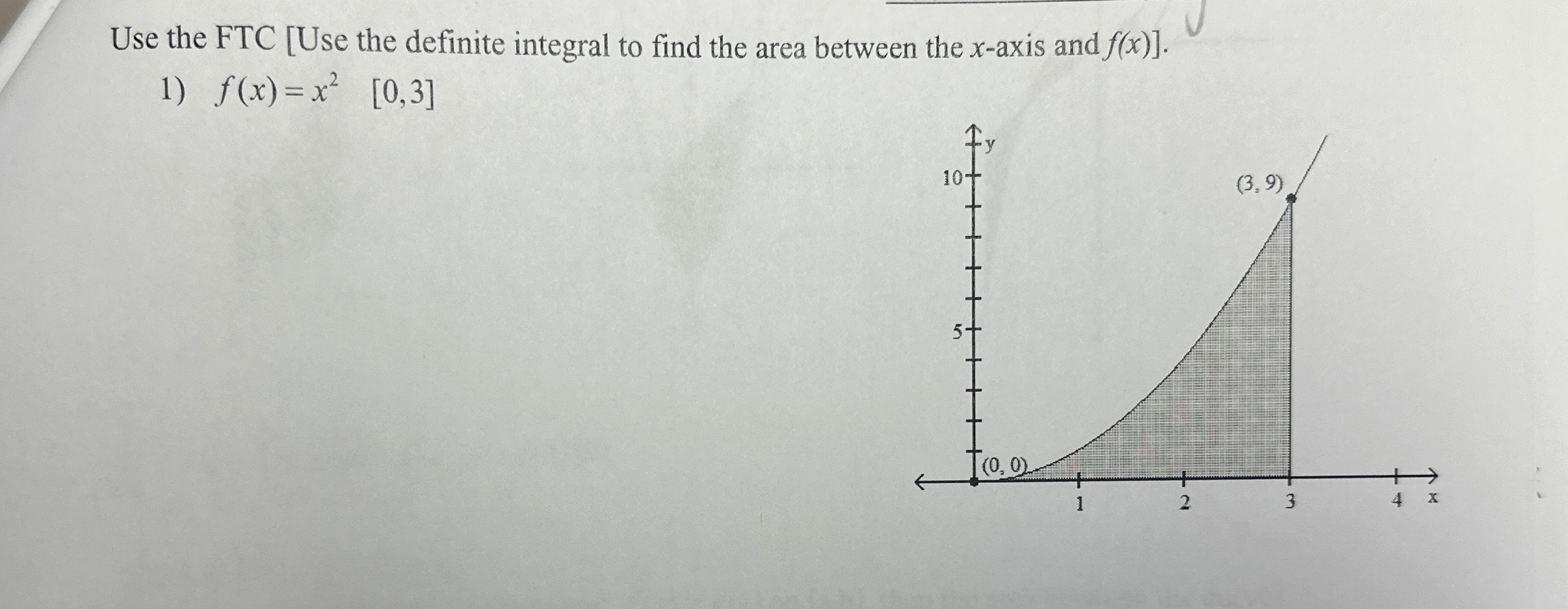 Solved Use the FTC [Use the definite integral to find the | Chegg.com