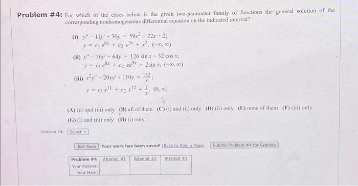 Solved Problem \#4: For which of the cases below is the | Chegg.com