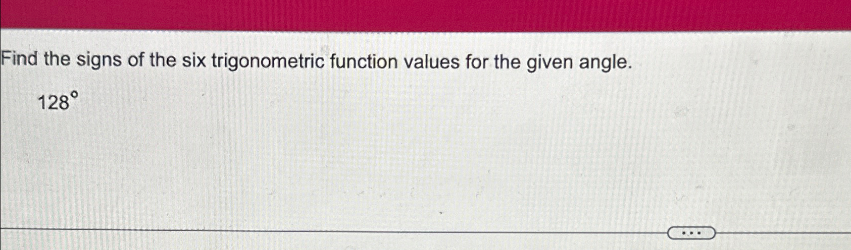 Solved Find the signs of the six trigonometric function | Chegg.com