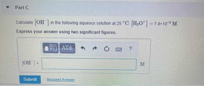 Solved Calculate [OH-] in the following aqueous solution at | Chegg.com