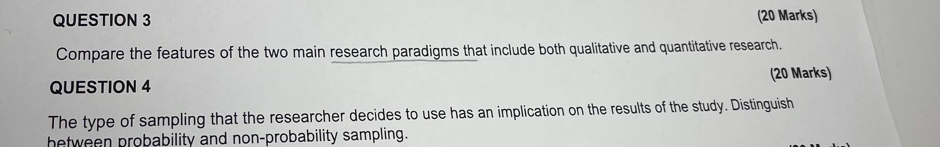 Solved QUESTION 3(20 ﻿Marks)Compare the features of the two | Chegg.com
