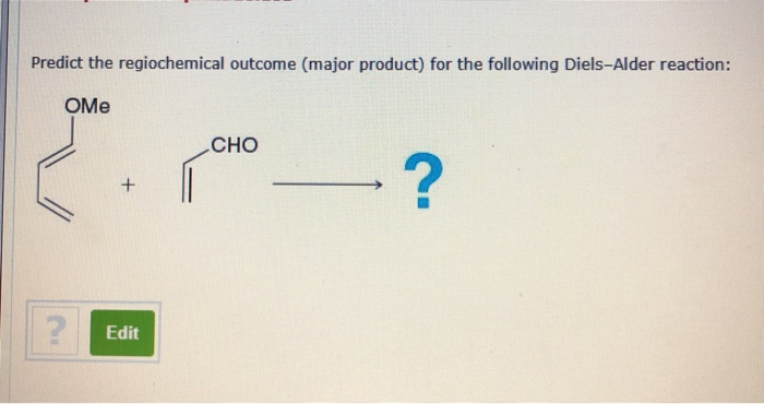 Solved Predict the regiochemical outcome (major product) for | Chegg.com