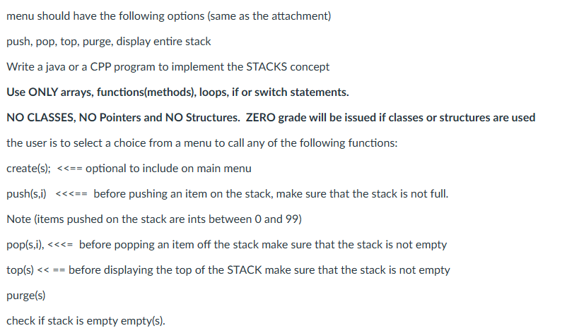 Solved I need a C++ ﻿program menu should have the following | Chegg.com