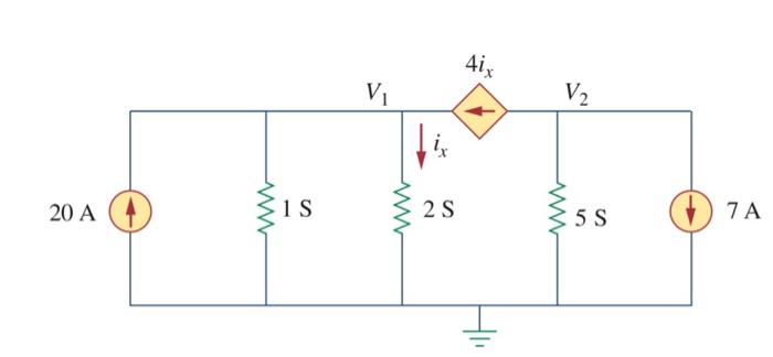 Solved Solve Using Nodal Analysis With Explanation Please 9408