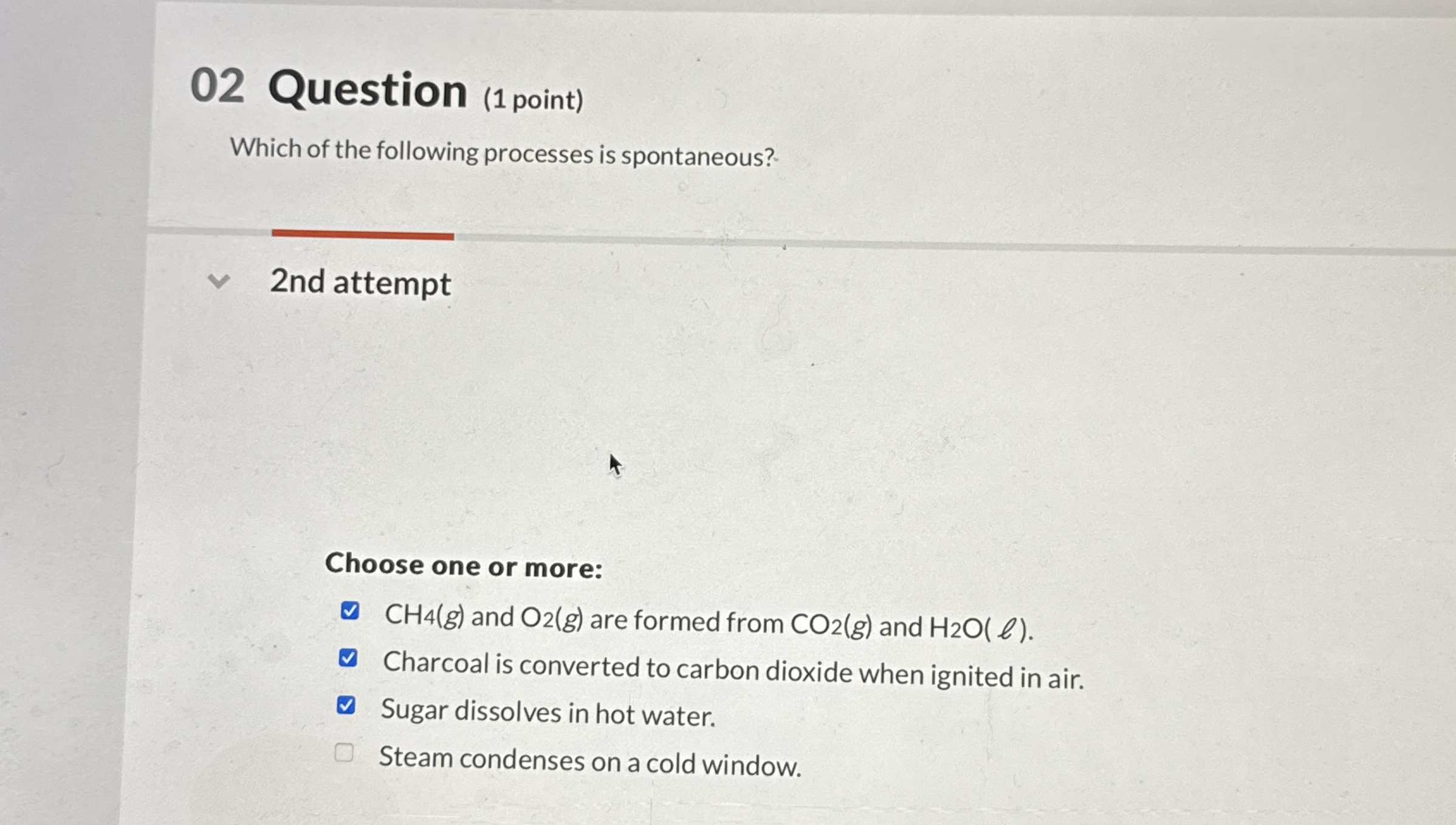 Solved 02 ﻿Question (1 ﻿point)Which of the following | Chegg.com