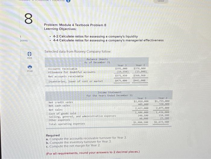 Solved Problem: Module 4 Textbook Problem 8 Learning | Chegg.com