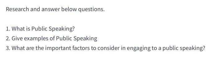 Research and answer below questions. 1. What is | Chegg.com
