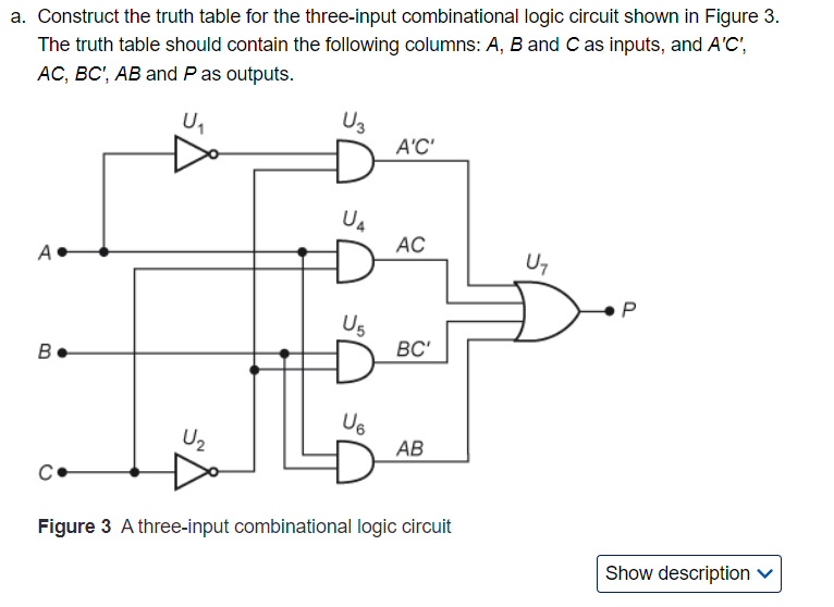 Solved b. ﻿If the bottom AND gate from the circuit in Figure | Chegg.com