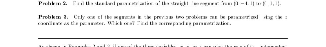 Solved Problem 2. ﻿Find the standard parametrization of the | Chegg.com