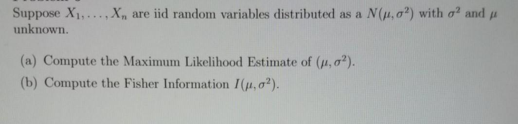 Solved Suppose X1, ..., X, are iid random variables | Chegg.com