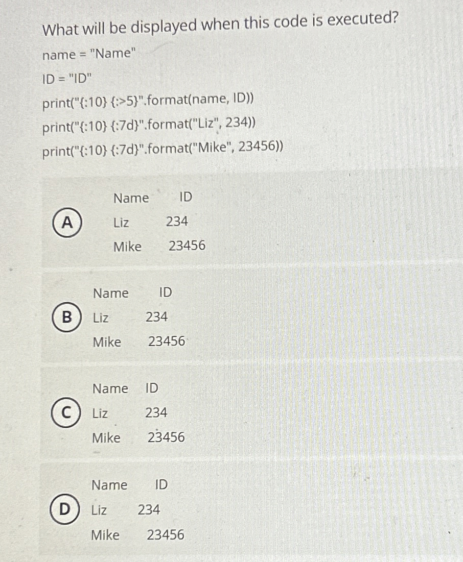 Solved What will be displayed when this code is | Chegg.com