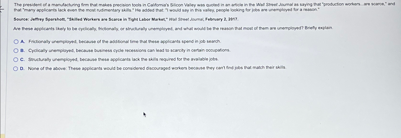 Solved that "many applicants lack even the most rudimentary | Chegg.com