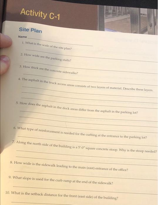 Solved Activity C-1 in Print Reading for Construction | Chegg.com