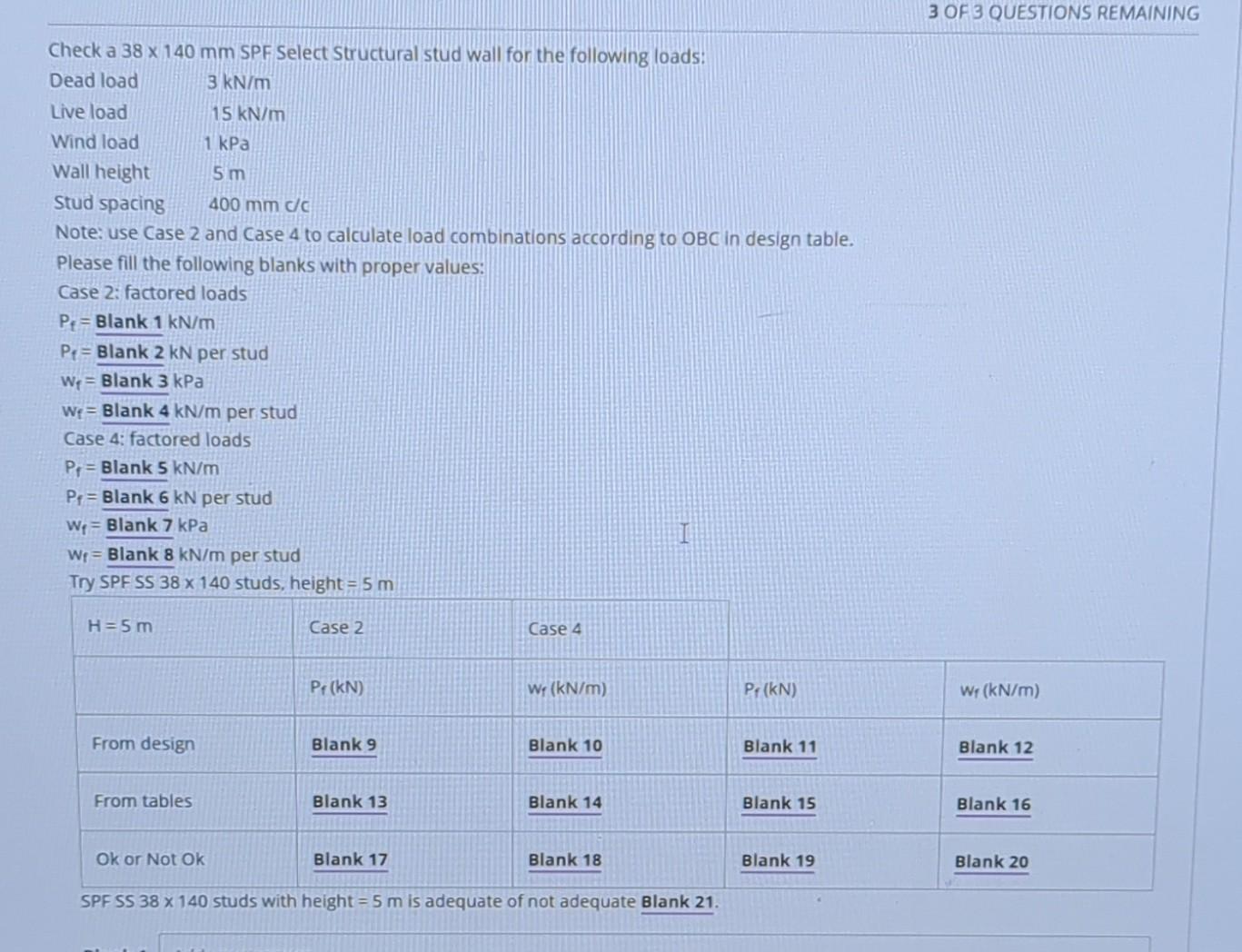 Solved \\( P_{\\mathrm{f}}= \\) Blank \\( 1 \\mathrm{kN} / | Chegg.com
