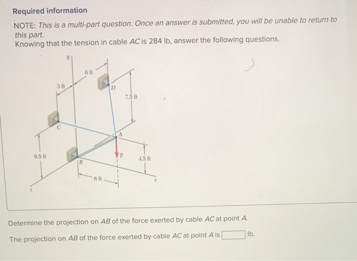 Solved Required information NOTE: This is a multi-part | Chegg.com