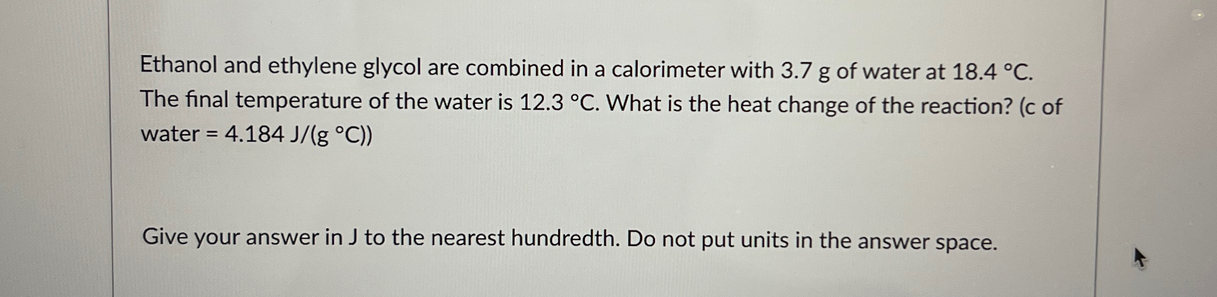 Solved Ethanol and ethylene glycol are combined in a | Chegg.com