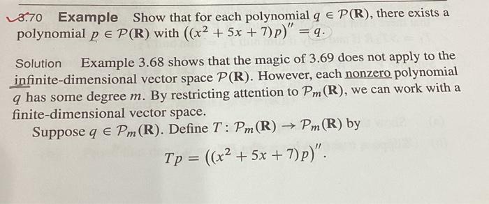 Solved Show that for each polynomial q = P(R), there exists | Chegg.com