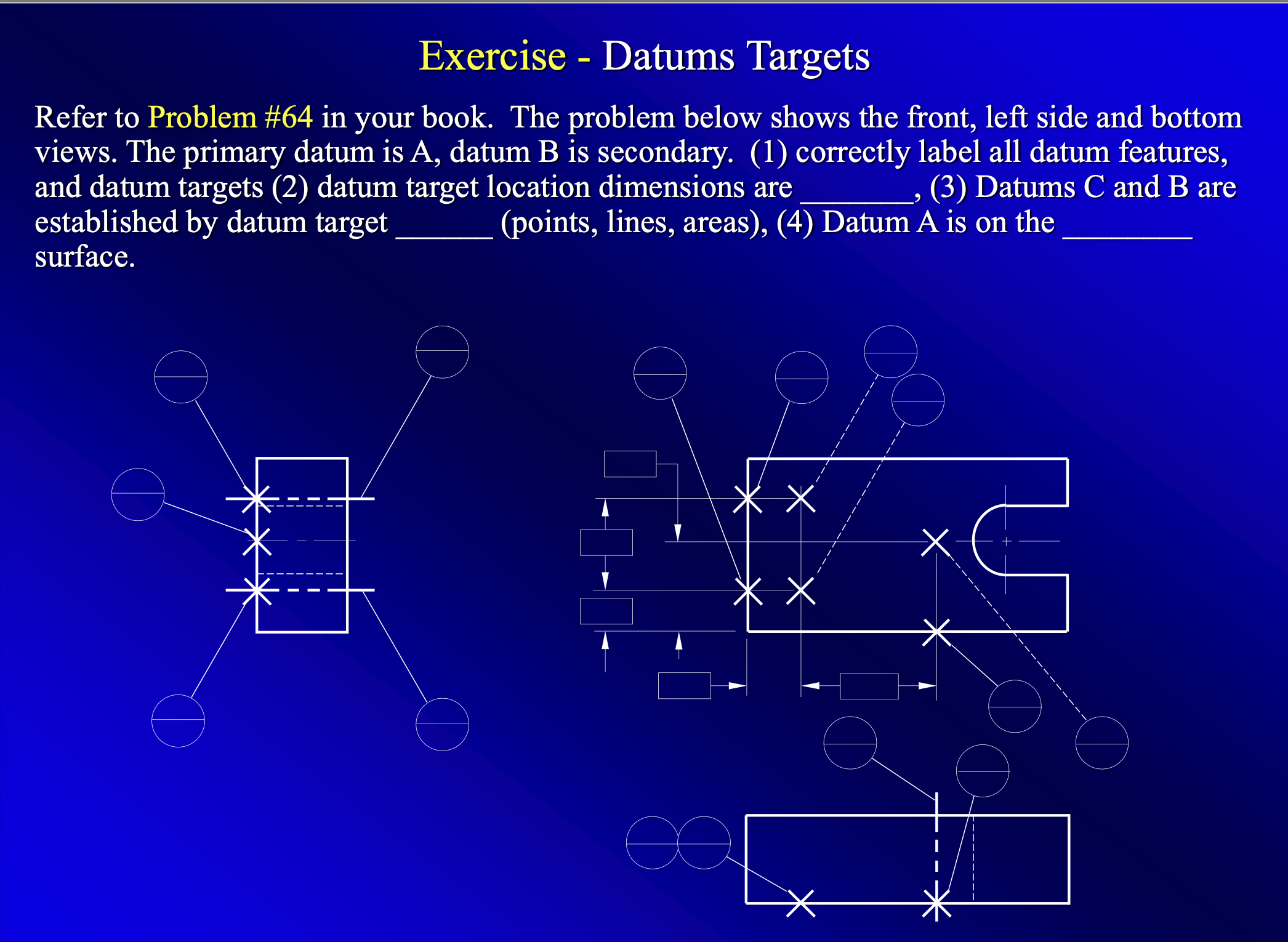 Exercise - ﻿Datums TargetsRefer to Problem \#64 ﻿in | Chegg.com